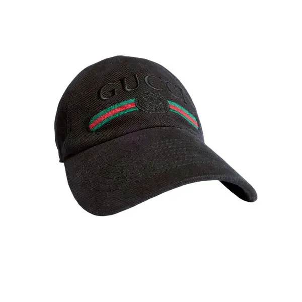 Gucci Embroidered Cotton Baseball Cap