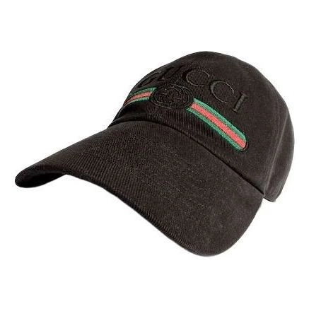 Gucci Embroidered Cotton Baseball Cap - Black