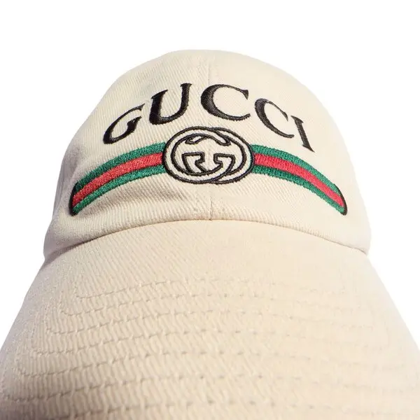 Gucci Embroidered Cotton Baseball Hat