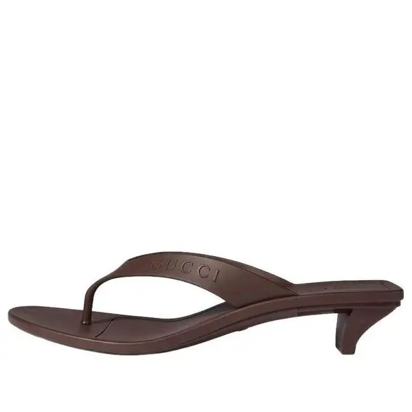 Gucci Thong Slipper - Brown