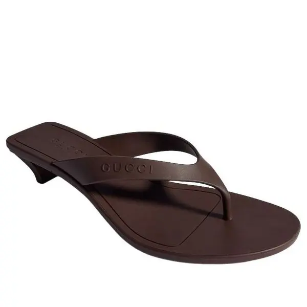 Gucci Thong Slipper - Brown