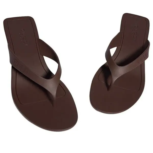 Gucci Thong Slipper - Brown