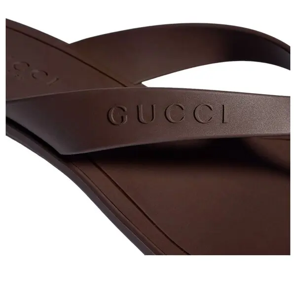 Gucci Thong Slipper - Brown