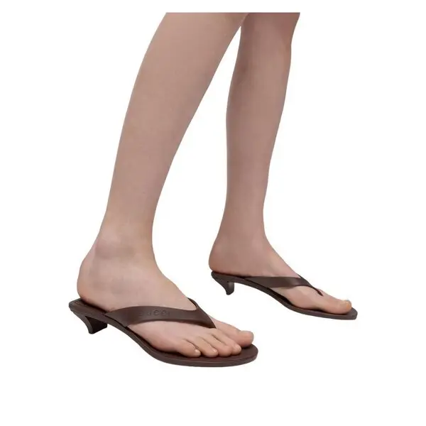Gucci Thong Slipper - Brown