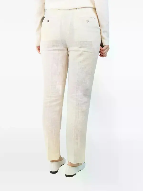 Rick Owens Textured Linen And Wool Blend Trousers