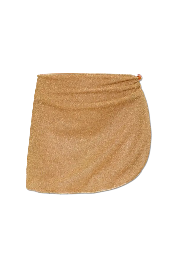 Oseree Skirt With Lurex Thread - Gold