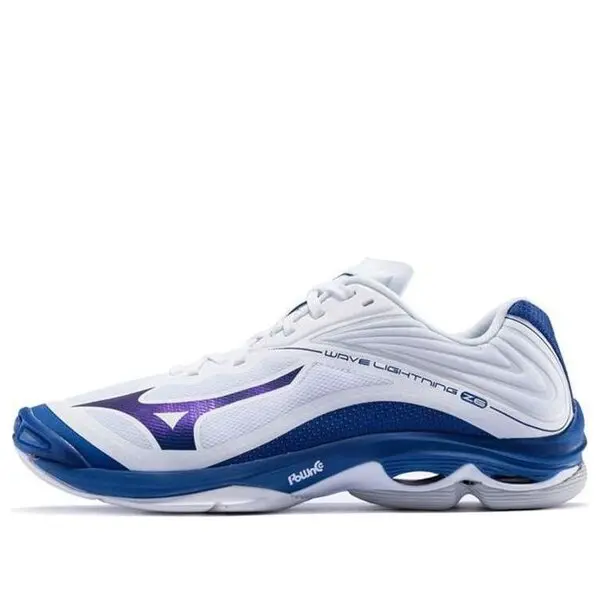 Mizuno Wave Lightning Z6 Low Top Athletic Sneakers - White/blue