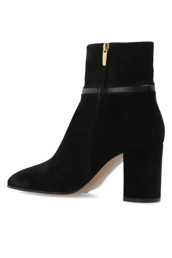 GIANVITO ROSSI Suede Heeled Ankle Boots