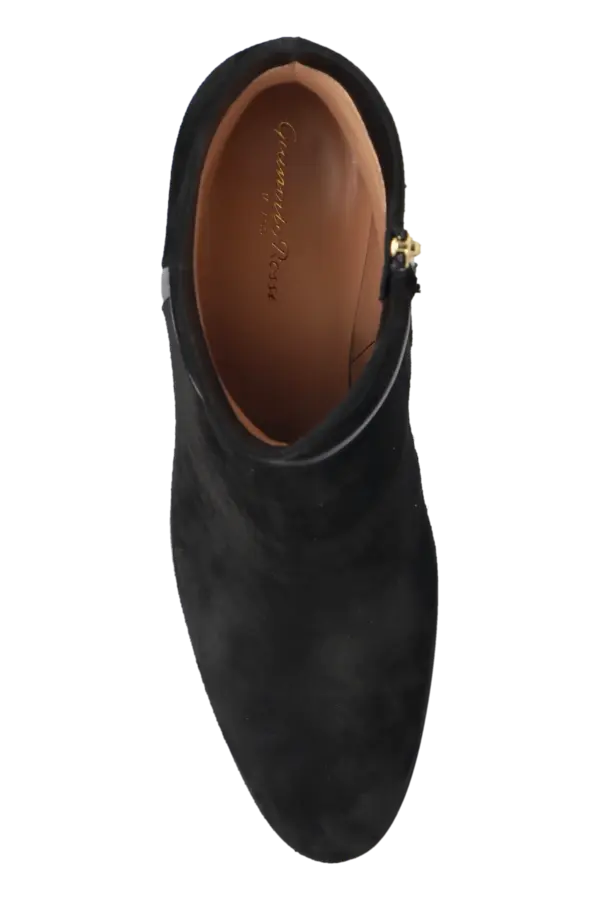 GIANVITO ROSSI Suede Heeled Ankle Boots