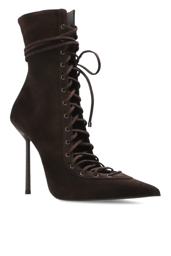 LE SILLA Suede Heeled Ankle Boots "colette