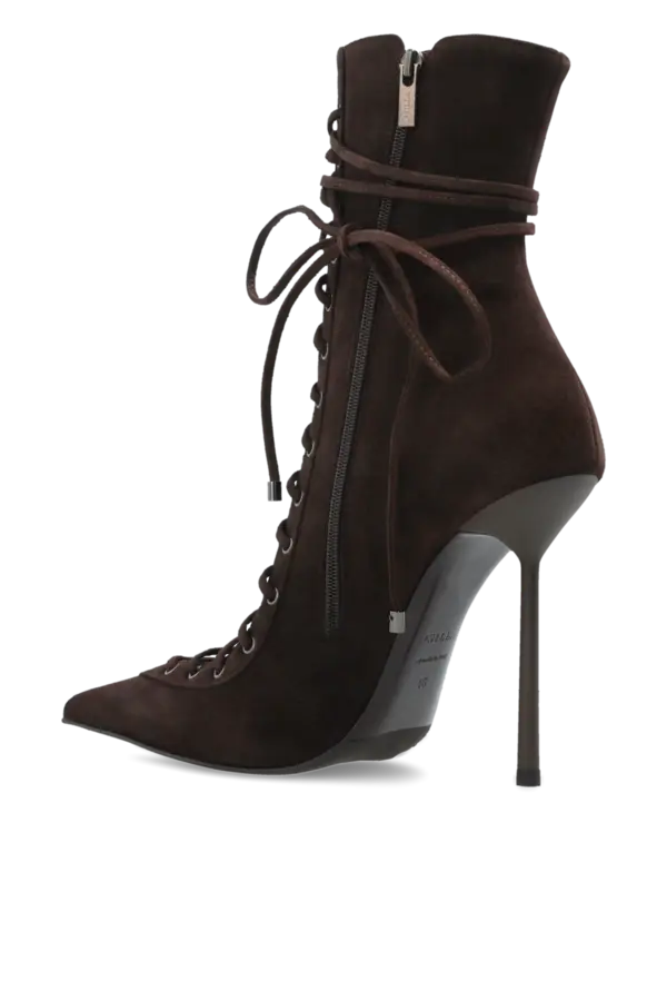 LE SILLA Suede Heeled Ankle Boots "colette