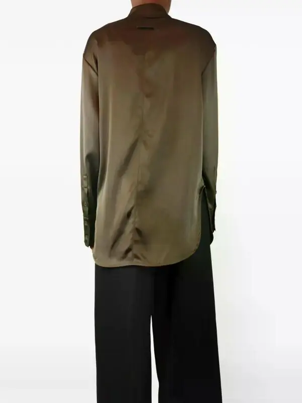Camilla And Marc Khaki Concealed Fastening Shirt