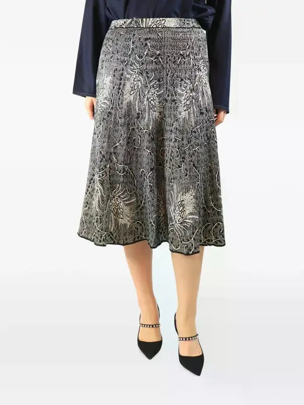 Etro Lurex Midi Skirt