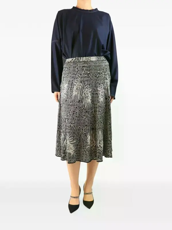 Etro Lurex Midi Skirt