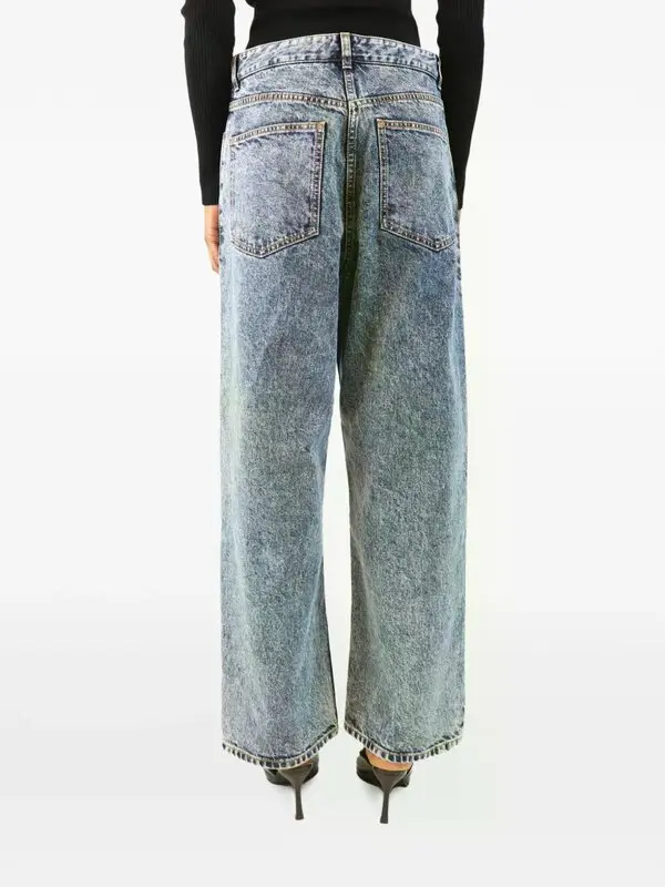 Alaïa Acid-wash Denim Jeans