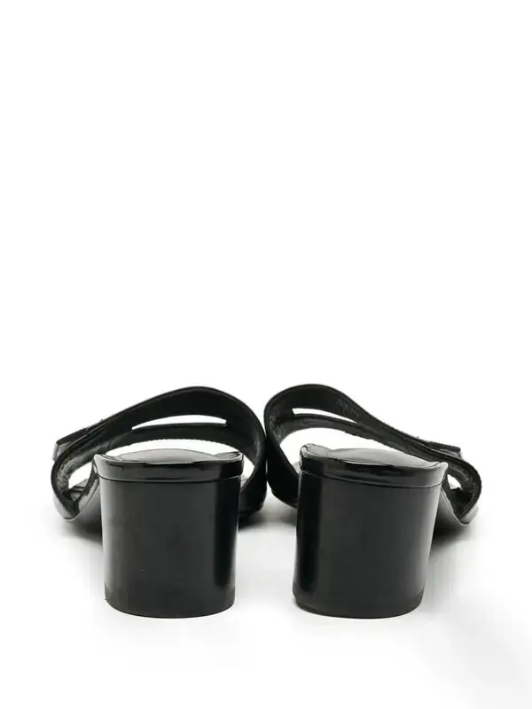 Hermès Heeled Sandals - Black