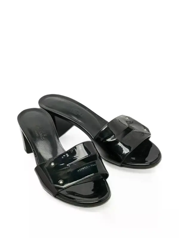 Hermès Heeled Sandals - Black