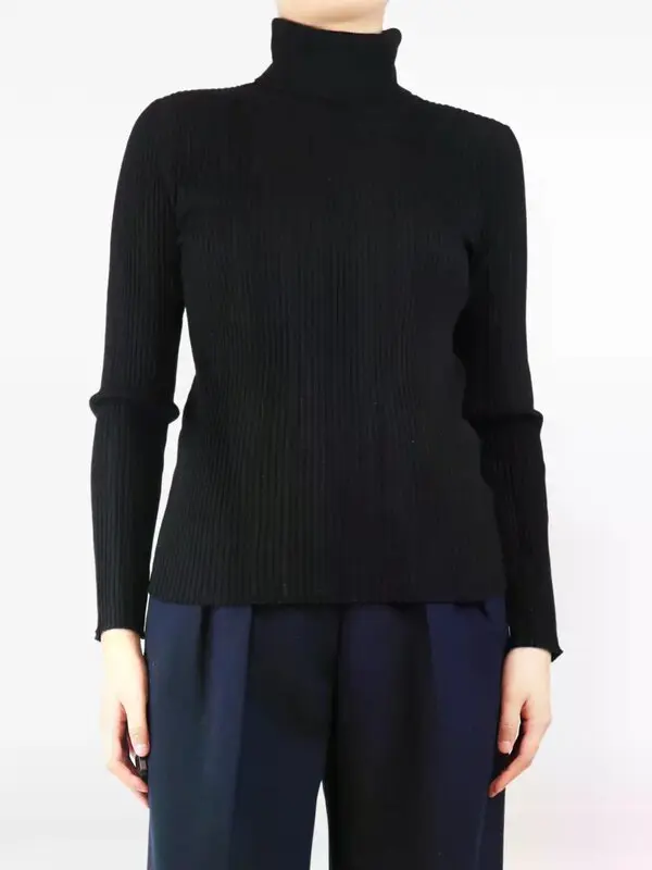 Paule Ka Ribbed Wool Roll-neck Sweater