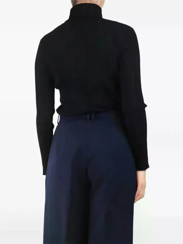 Paule Ka Ribbed Wool Roll-neck Sweater