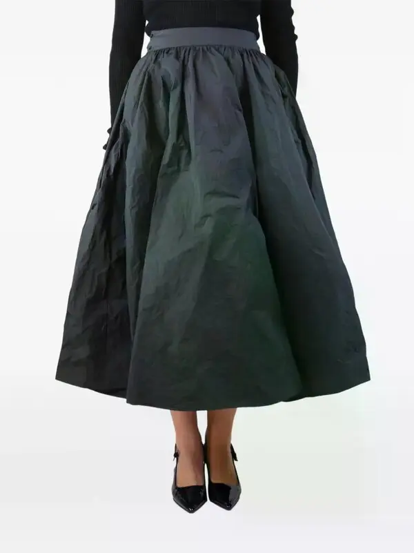 Apuntob Taffeta Maxi Skirt