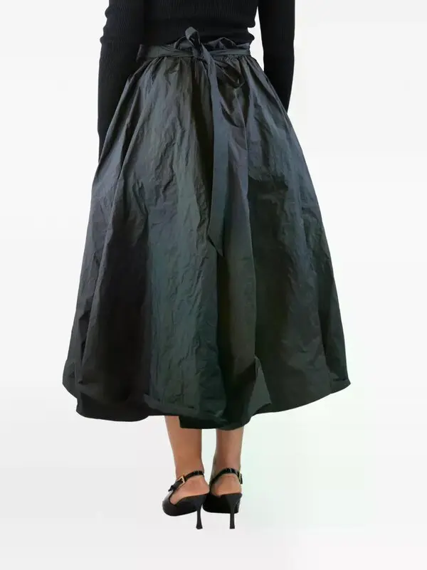 Apuntob Taffeta Maxi Skirt