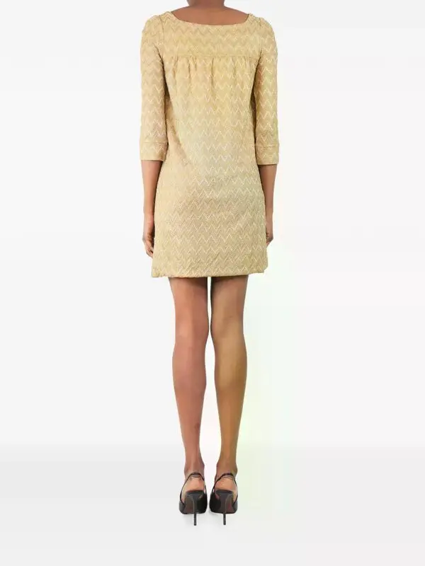 Missoni Zig-zag Lurex-knit Mini Dress