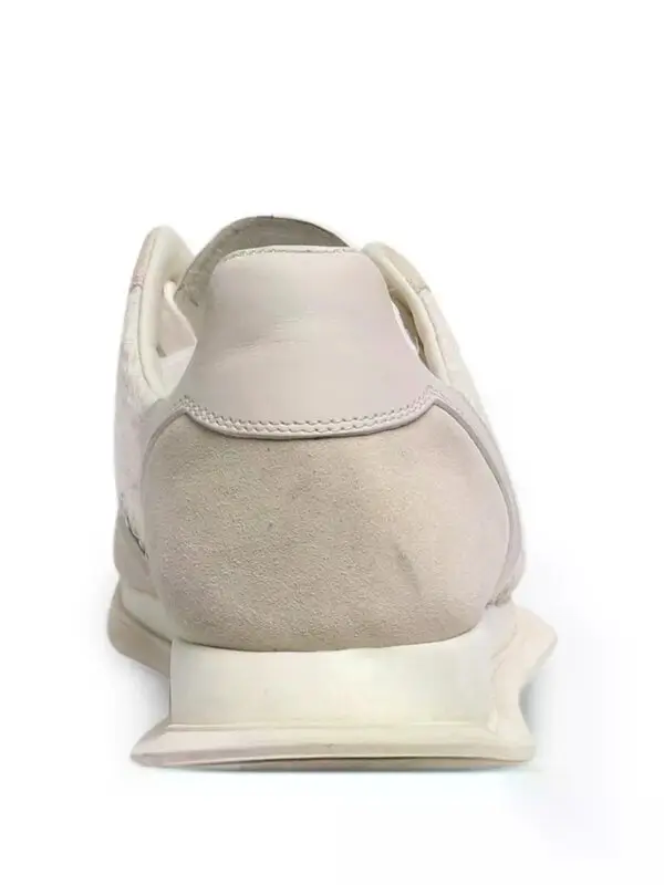 Hogan Neutral Suede Lace-up Sneakers