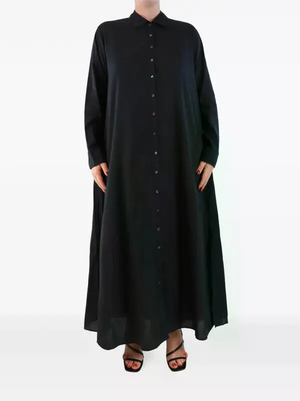 Xirena Long Sleeve Shirt Maxi Dress