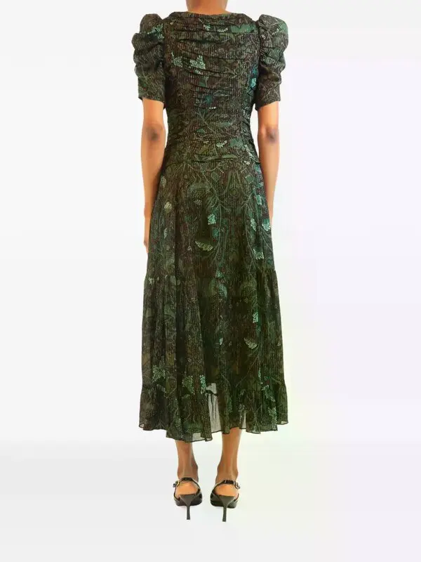 Ulla Johnson Marte Short Sleeve Cotton Midi Dress