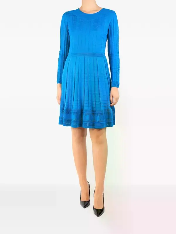 Missoni Long Sleeve Pleated Knit Dress