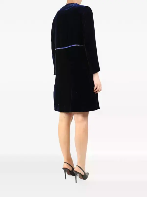 COLOMBA LEDDI Navy Velvet Peter Pan Collar Jacket