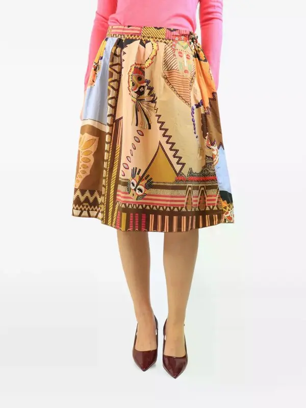Etro Printed A-line Skirt