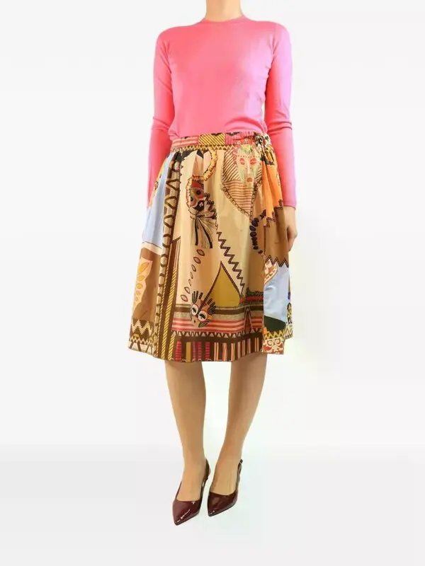 Etro Printed A-line Skirt