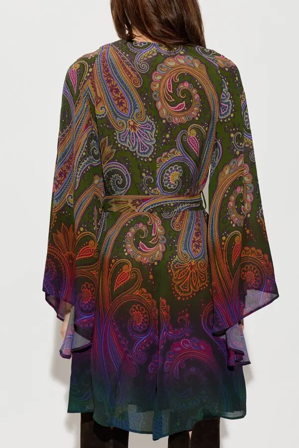 Etro Dress With A Waist Belt