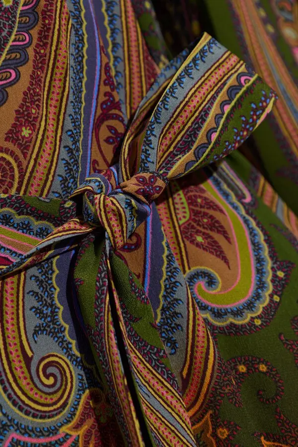 Etro Dress With A Waist Belt