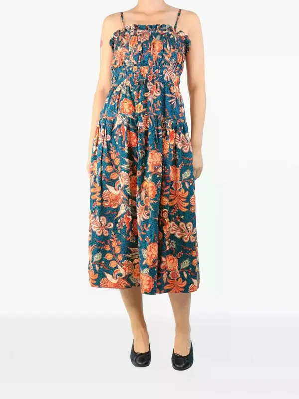 Ulla Johnson Floral Print Midi Dress