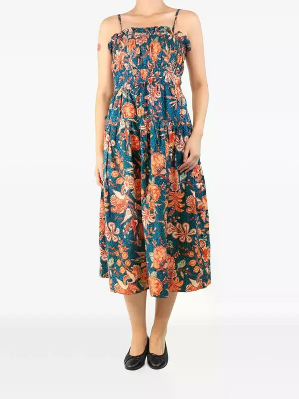 Ulla Johnson Floral Print Midi Dress