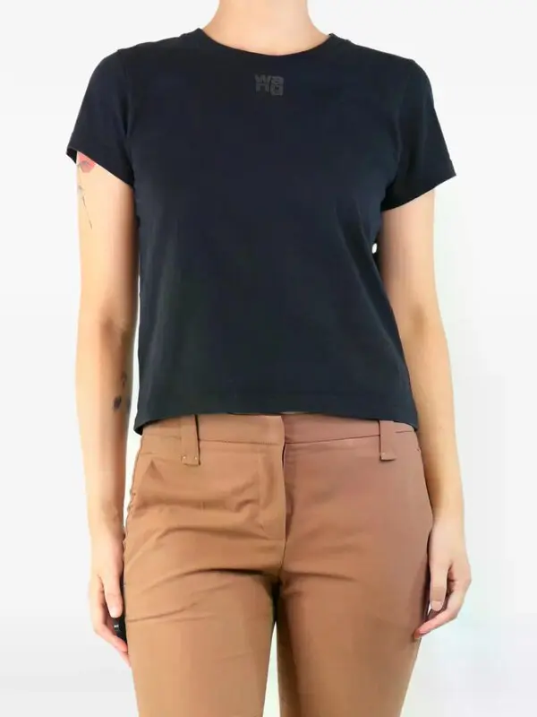 ALEXANDER WANG Logo Cropped T-shirt