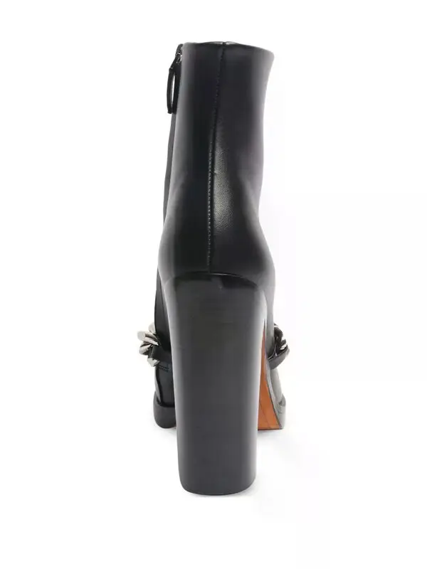 Givenchy Chain-link Leather Ankle Boots