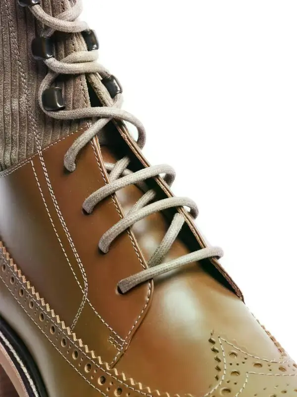 Chloé Brogued Ankle Boots