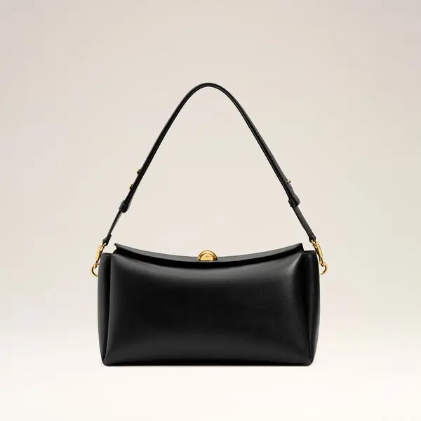 AMI Paris Medium Cow Leather Carrousel Bag - Black