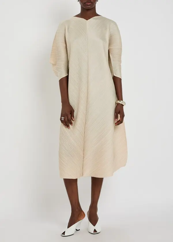 Issey Miyake Pleated Midi Dress