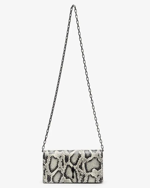 CHRISTIAN LOUBOUTIN Bettina Watersnake Clutch - Natural