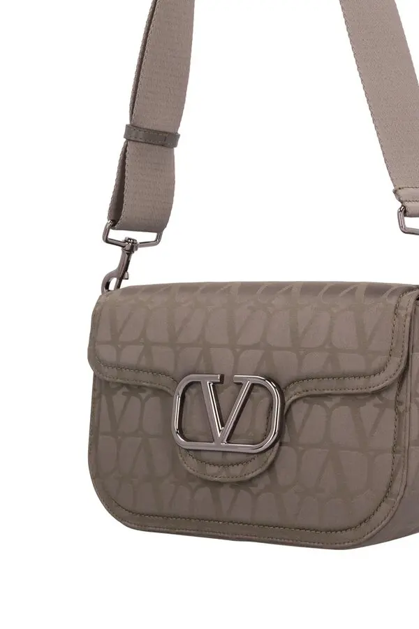 Valentino Garavani Monogram Shoulder Bag - Gray