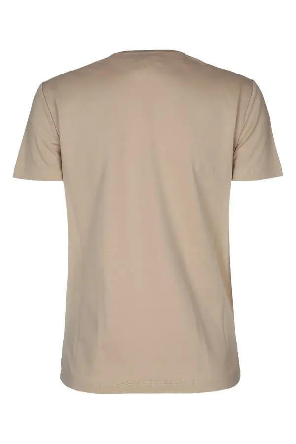 Loro Piana Short Sleeve Crewneck T-shirt - Nude