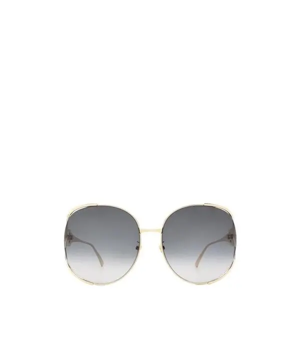 Gucci Round Frame Sunglasses With Gradual Lenses - Gray