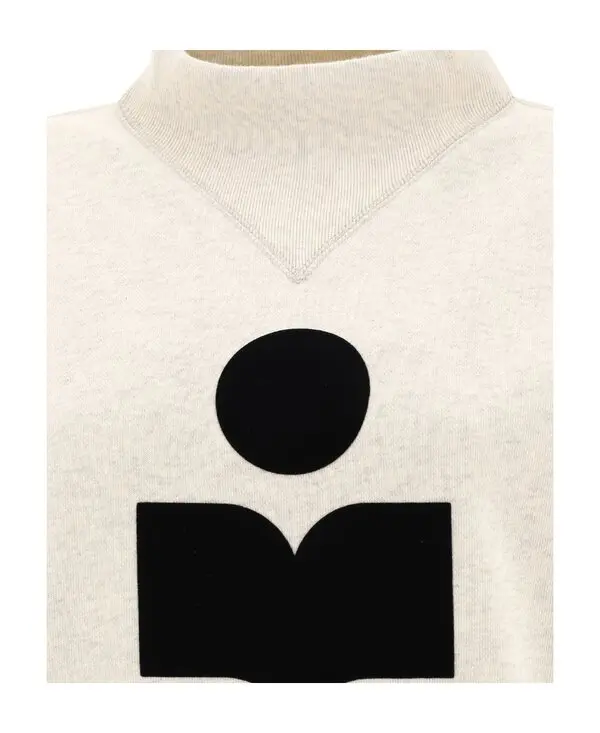 Isabel Marant Étoile Moby High Neck Logo Sweatshirt