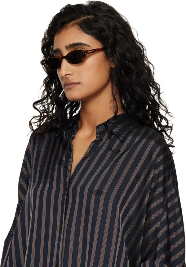 Saint Laurent Oval Frame Sunglasses