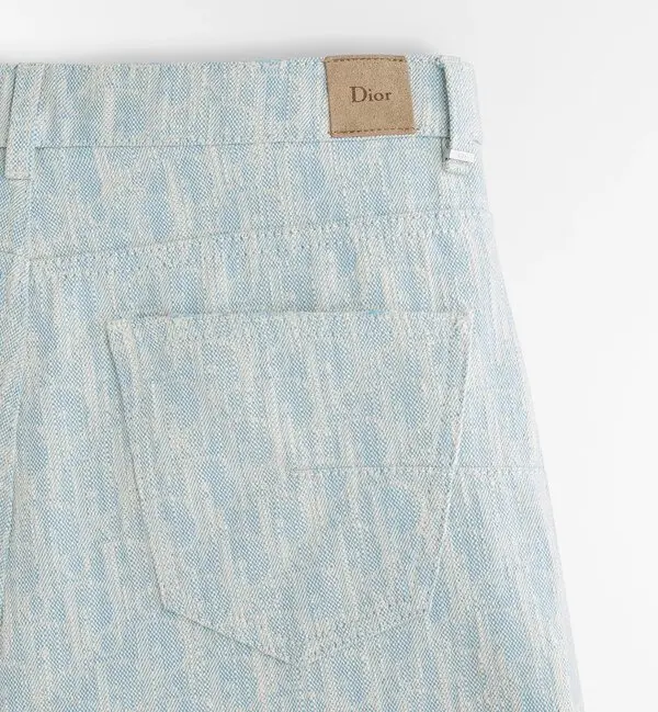 Dior Regular-fit Jeans With Monogram Pattern