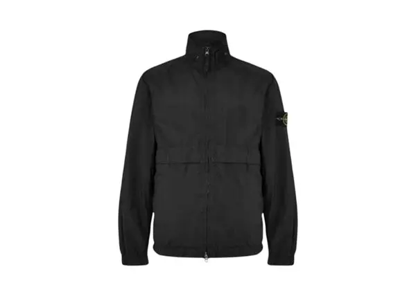 Stone Island Zip-up Jacket With Stand Collar And Pockets
